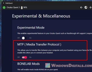 How to Enable File Transfer Between Quest 3 and PC