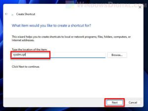 Windows 11 System Properties (Advanced System Settings)
