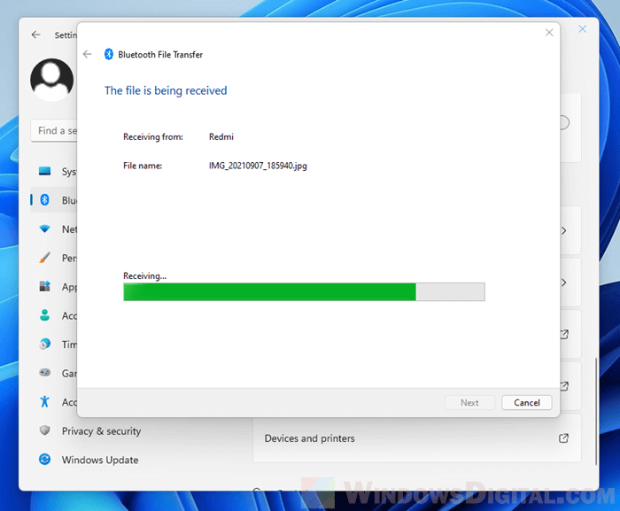 How To Transfer File From Android To Windows 11 PC Via Bluetooth
