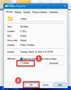 How to Unhide a File or Folder in Windows 11