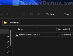 How to Hide or Remove the Volume Bar in Windows 11