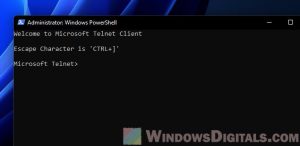 How to Install Telnet via CMD or PowerShell in Windows 11