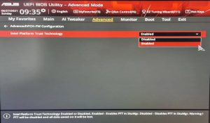 Can't find TPM 2.0 and Secure Boot options in BIOS