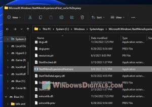 StartMenuExperienceHost.exe Missing or Crash Windows 11/10