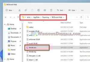 What are btweb.exe and btweb_installer.exe?