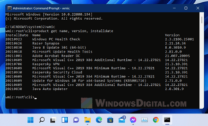 How to List Installed Programs in Windows 11