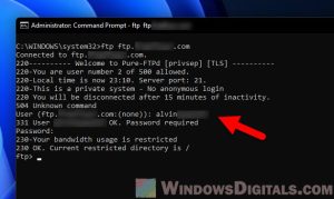 How to Download an FTP File Using CMD in Windows 11/10