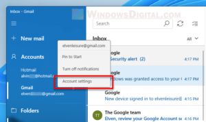 How to Add Gmail Account to Mail App in Windows 11