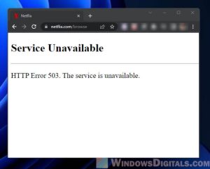 How to Fix Netflix HTTP Error 503, 502 and 403
