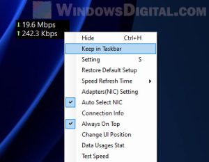 How to Enable Net Speed Monitor in Windows 11