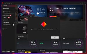 OmenCommandCenterBackground.exe Application Error