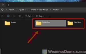 Where are Quest 3 Screenshots and Videos Stored?