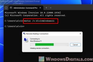 How to Open an RDP Connection via CMD in Windows 11
