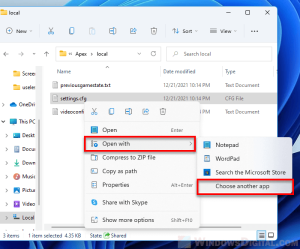 How to Open .CFG File in Windows 11