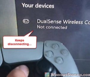 PS5 or PS4 Controller Keeps Disconnecting from PC