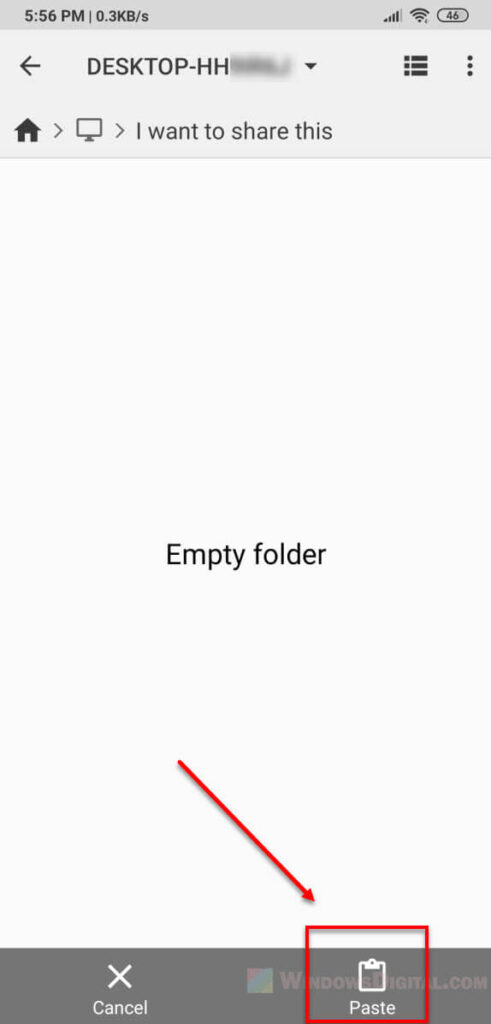 Share Files From Android to PC Wirelessly