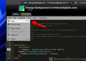 How to Save "Inspect Element" Changes Permanently