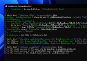 PowerShell Script to Copy All OneDrive Files to Another User