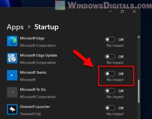 Stop "Teams" From Starting Automatically in Windows 11