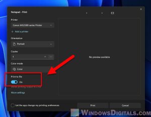 What Does "Print to File" Mean in Windows 11/10?