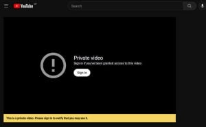 Why Can't You Watch Private Videos on YouTube?