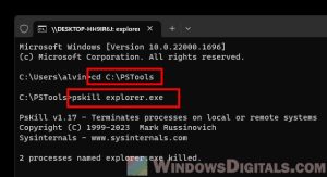Run CMD, PowerShell or Regedit as SYSTEM in Windows 11