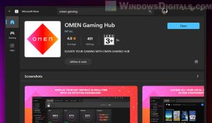 OmenCommandCenterBackground.exe Application Error