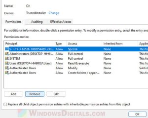Windows 11 Account Unknown S-1-15-3 or S-1-5-21?