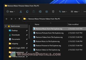 How to Remove Music, Pictures and Videos from "This PC"