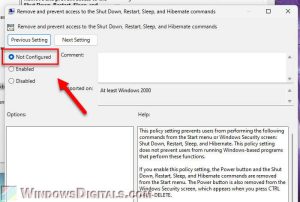 No Shutdown or Restart Option in Windows 11?