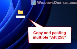 Remove Name (Text) From Desktop Icon in Windows 11/10