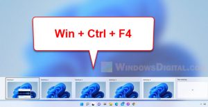 How to Close Virtual Desktop in Windows 11
