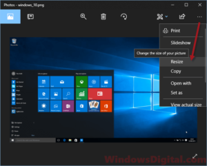 Resize Image in Windows 11/10 using Photos App or Paint