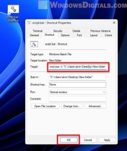 Pin Batch File or CMD (Admin) to Taskbar in Windows 11