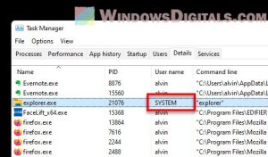 Run CMD, PowerShell or Regedit as SYSTEM in Windows 11