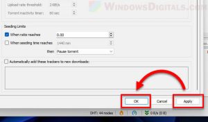 How to Stop Seeding (Disable Upload) in qBittorrent
