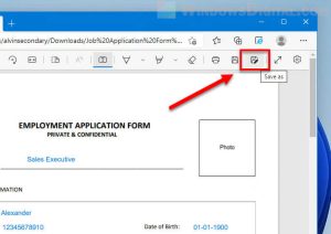 How to Add Text to PDF in Windows 11 using Edge