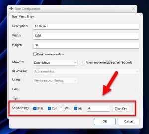 Shortcut Keys to Scale and Resize Window in Windows 11