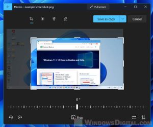 How to Crop Screenshot on Windows 11