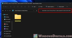 How to Search for Folders Only by Name in Windows 11