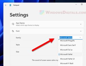 Notepad Chinese Characters Bug in Windows 11