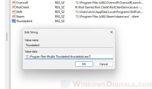 How to Get Thunderbird to Start with Windows 11