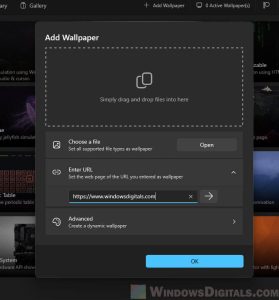 How to Set Webpage as Desktop Background in Windows 11