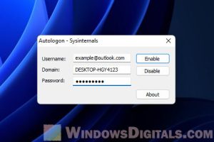 Windows 11 "Users must enter username and password" missing