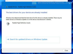 How to Update Realtek Drivers in Windows 11