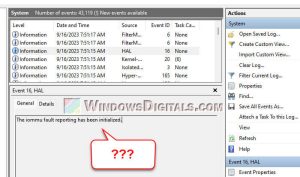 What is "The iommu fault reporting has been initialized"?