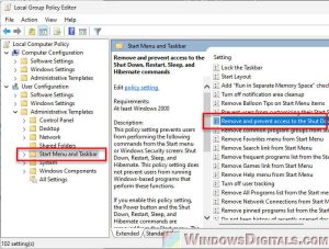 No Shutdown or Restart Option in Windows 11?
