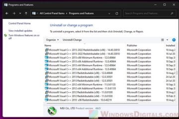 Microsoft Visual C++ "Minimum Runtime" Error