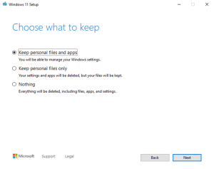 Windows 11 "Updates failed" with a "Retry" button
