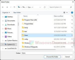 "The folder isn't supported because of its location" Windows 11